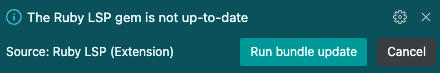 VSCode warning message after installing · Issue #1490 · Shopify/ruby-lsp · GitHub