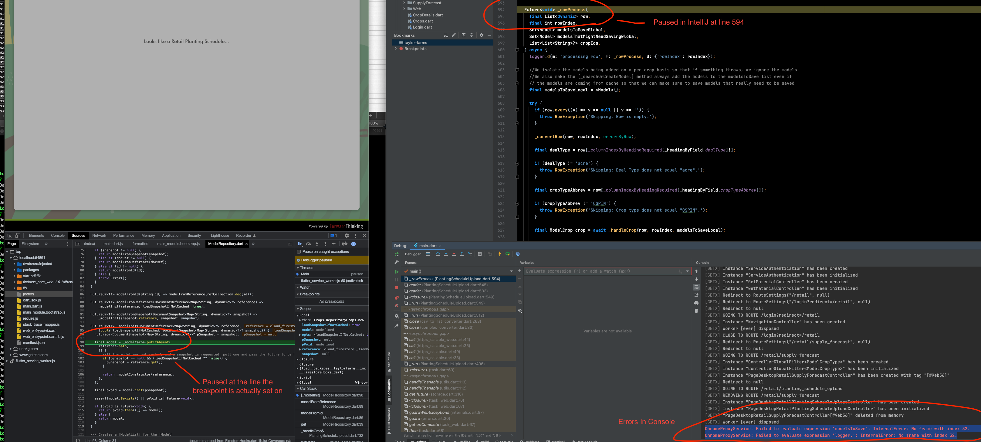 Web Breakpoints Do Not Line Up In Intellij But Do In Chrome Debugger