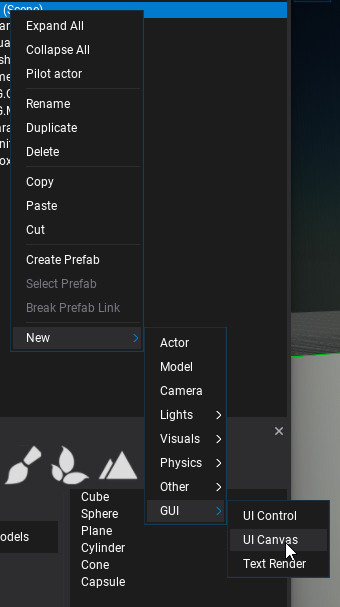 Cannot put UICanvas from toolbox on Scene or create it in a script · Issue #20 · FlaxEngine ...