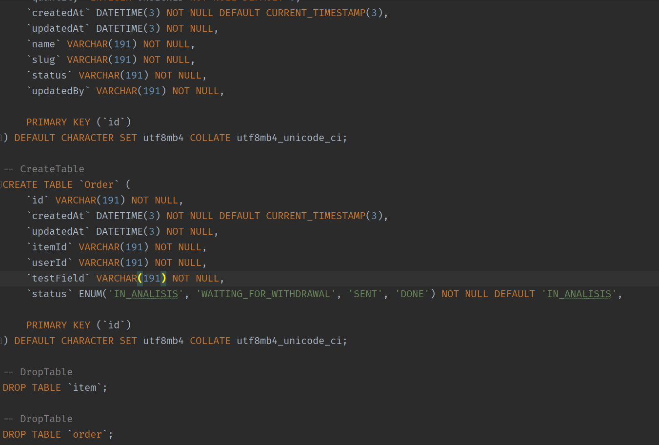 Error: Failure during a migration command: Connector error. (error: Error querying the database ...