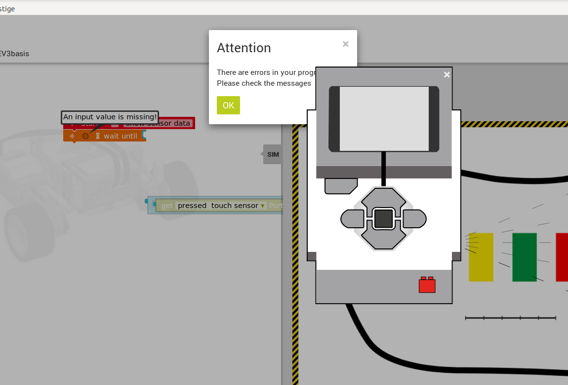 Robot view overlais pop-ups · Issue #226 · OpenRoberta/openroberta-lab ...