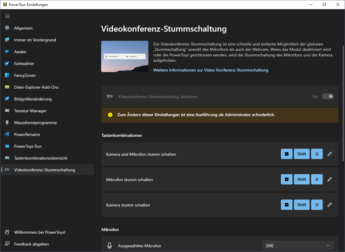 Cannot Deactivate Video Conference Mute · Issue 18819 · Microsoftpowertoys · Github 