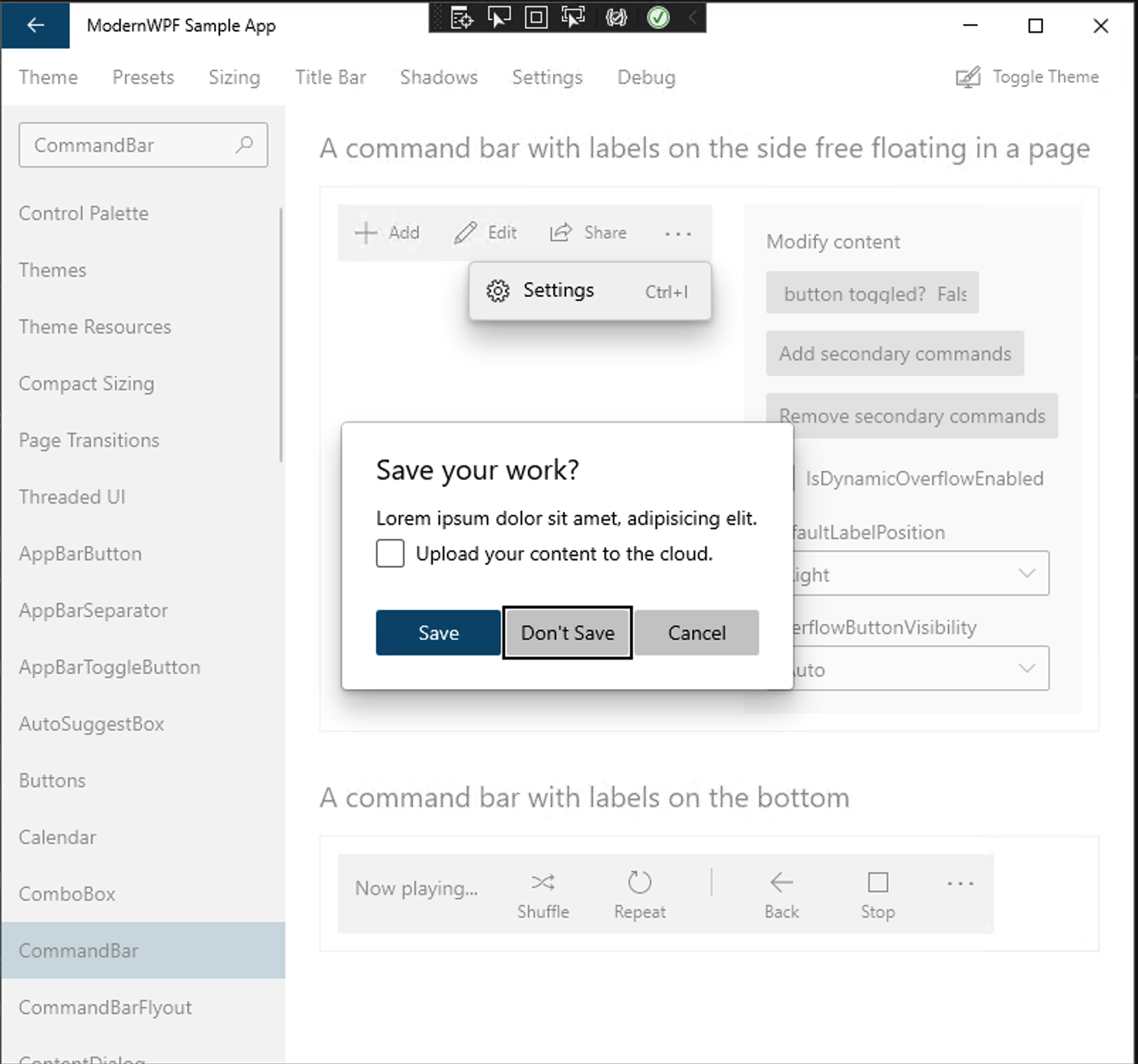 See more(...) Flyout stay open when you use enter key to active the click event to show ...