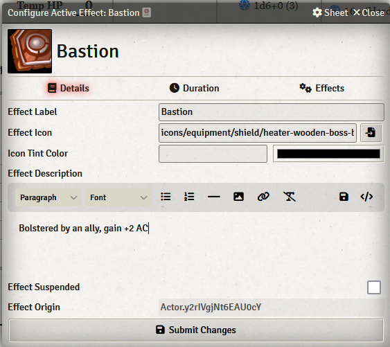 Add a rich Description field to Active Effects · Issue #8731 · foundryvtt/foundryvtt · GitHub