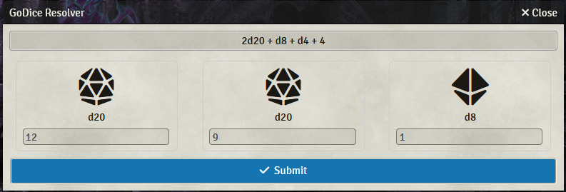 GitHub - foundryvtt/unfulfilled-rolls: A module that allows individual rolls to be fulfilled by ...