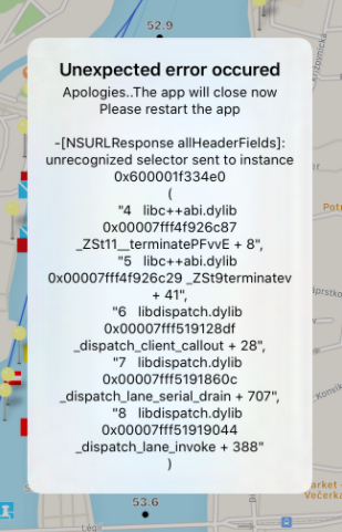 [NSURLResponse allHeaderFields]: unrecognized selector sent to instance · Issue #28530 ...