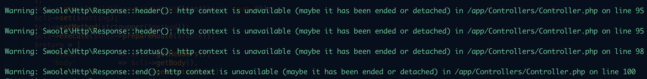Swoole Response Context Is Unavailable · Issue 3199 · Swoole Swoole Src · Github
