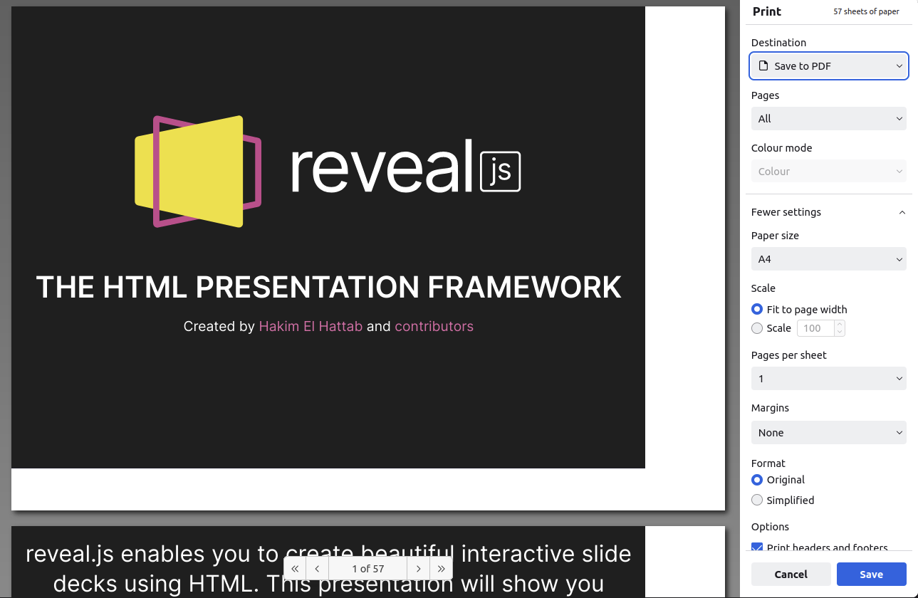 Printing with Firefox does not fill all the page with the slide · Issue #3296 · hakimel/reveal ...