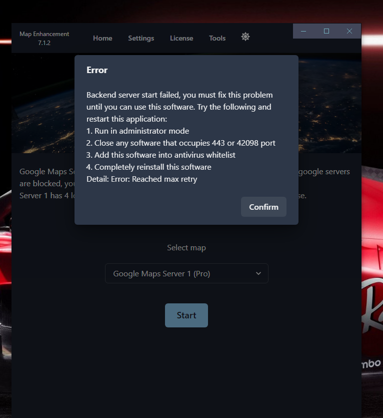 Backend server failed to start · Issue #361 · derekhe/msfs2020-map-enhancement · GitHub