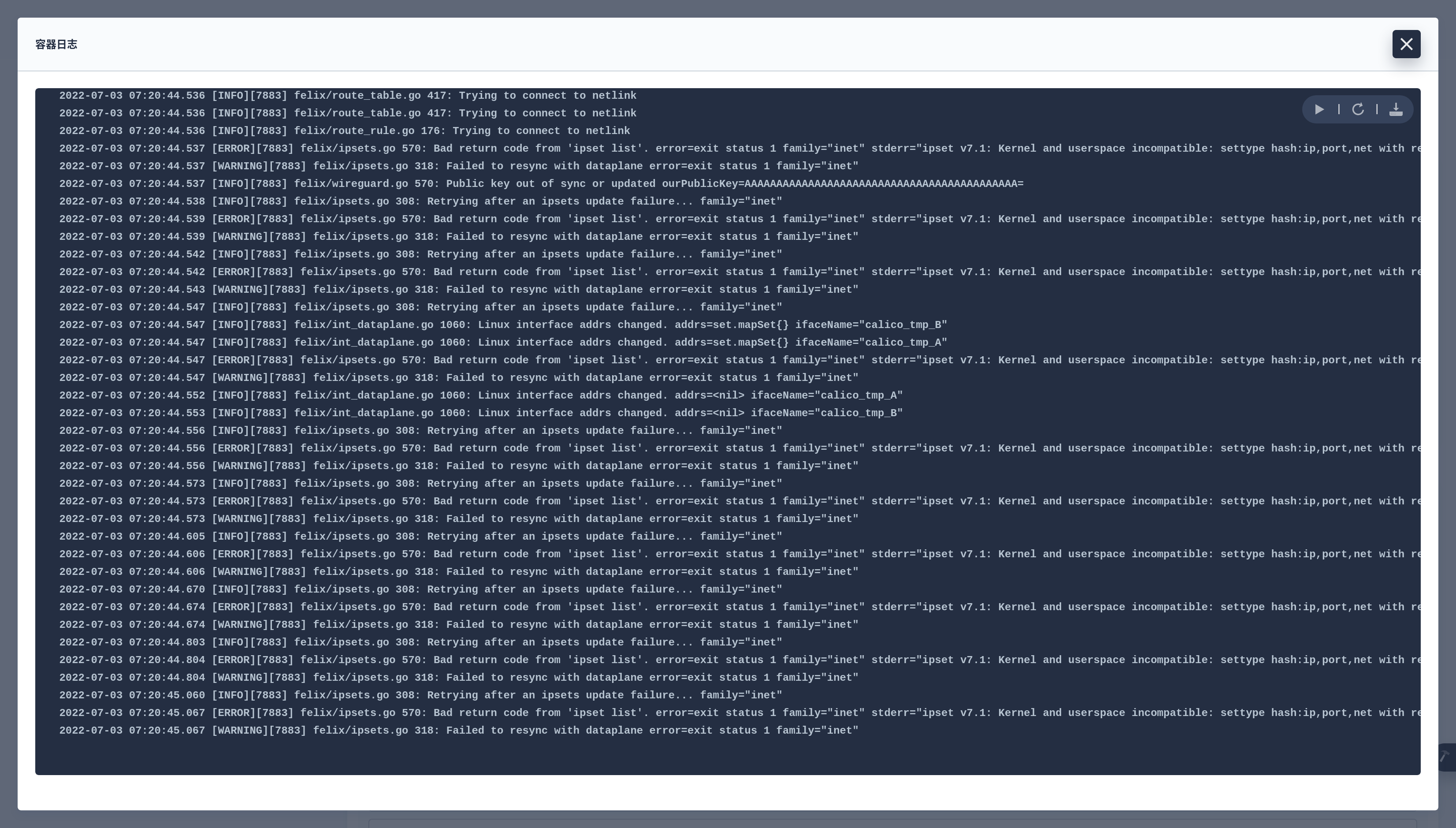 calico-node can't run, error - ipset v7.1: Kernel and userspace incompatible · Issue #5026 ...