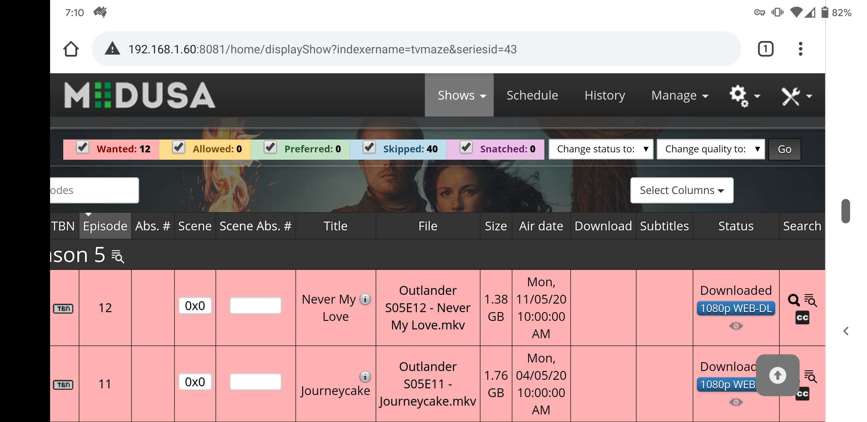 Show status not updating, showing incorrect status · Issue #8194 · pymedusa/Medusa · GitHub