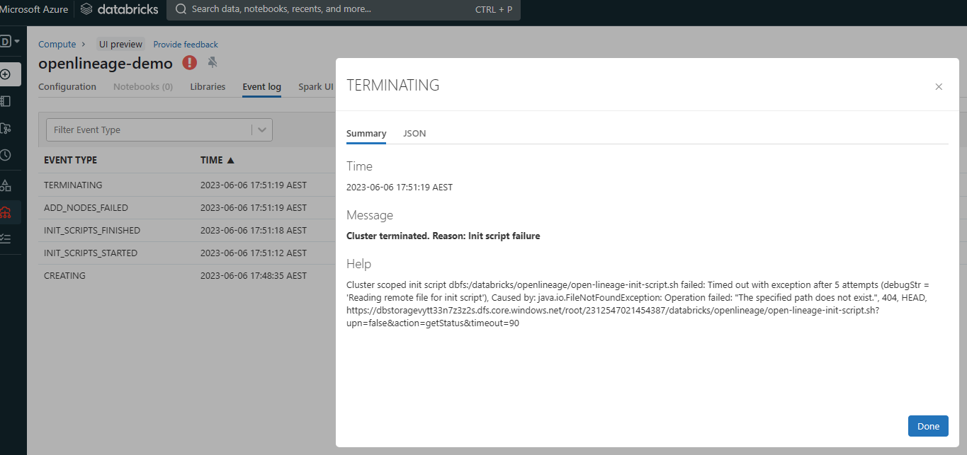 Demo Install - DB compute setup requires addition steps · Issue #206 · microsoft/Purview-ADB ...