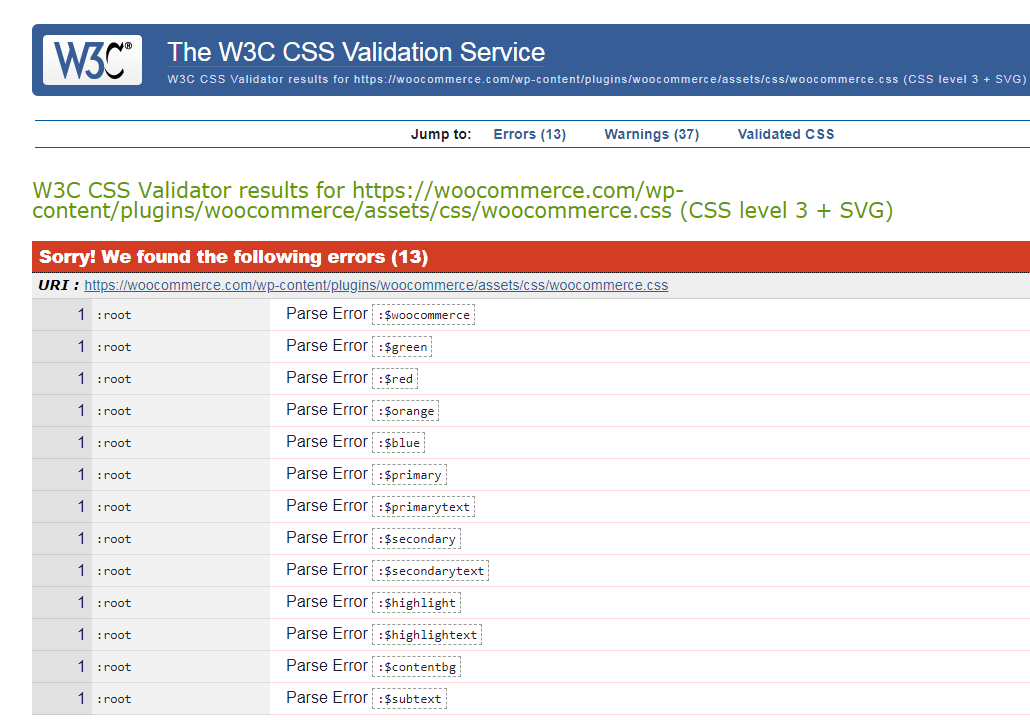 CSS variables contain scss variables instead of real values · Issue #29119 · woocommerce ...