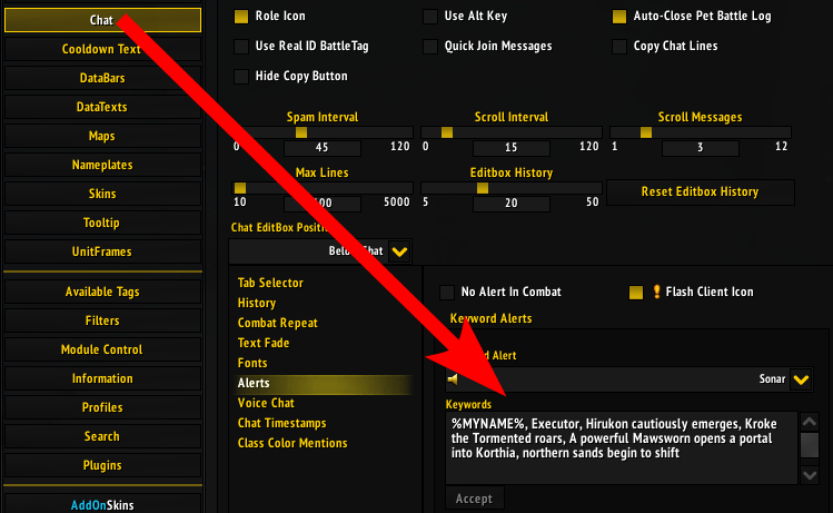 [Feature Request] Add support for phrases in Chat Keyword Alerts + System messages · Issue #349 ...