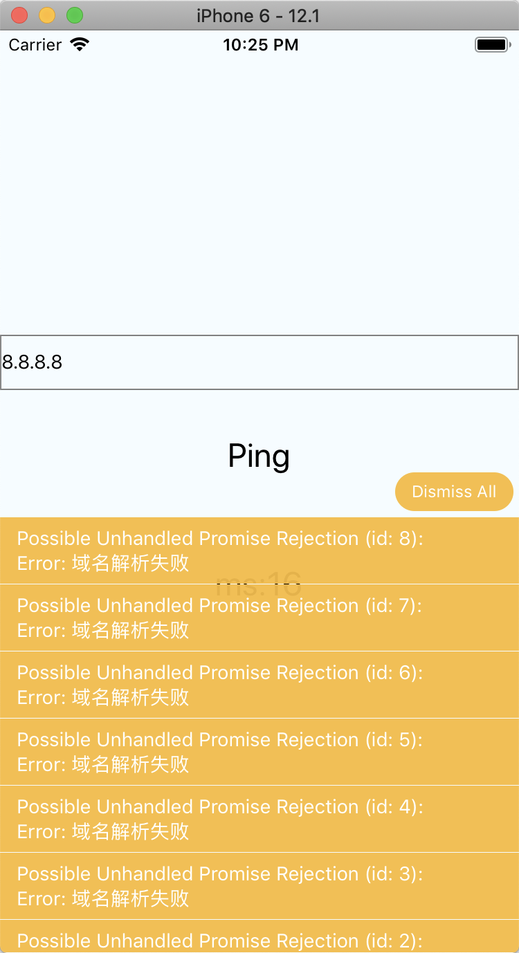 Getting DNS error on startup · Issue #14 · RoJoHub/react-native-ping · GitHub