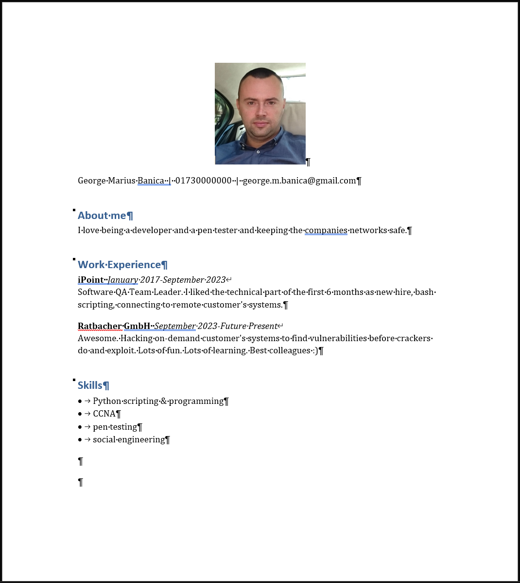 Github Georgesbvpython Cv Creator Project