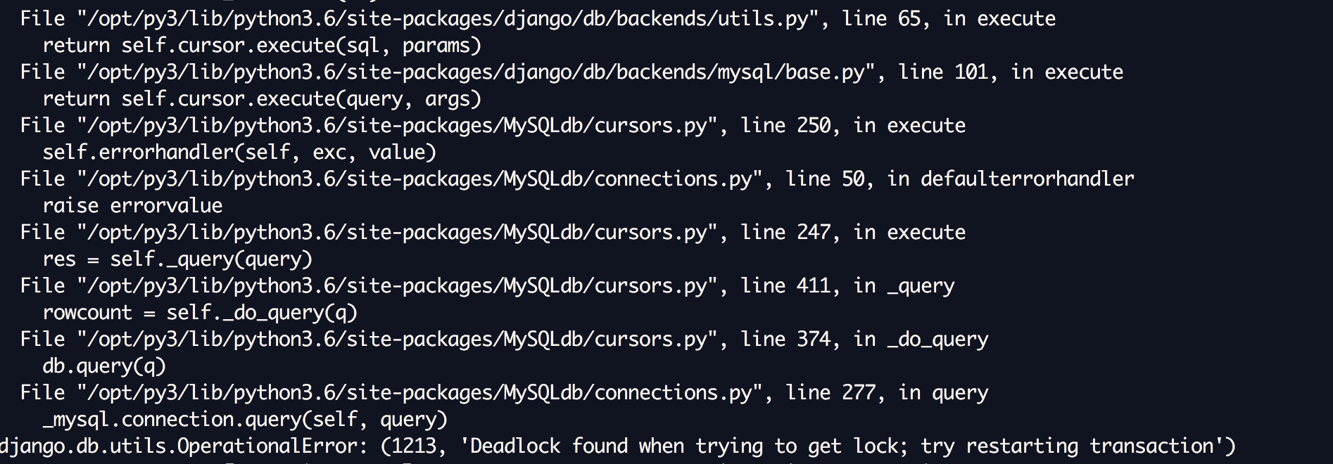 v1.0.0部署2台docker上做HA,jumpserver.log出现mysql死锁 · Issue #1183 · jumpserver/jumpserver · GitHub