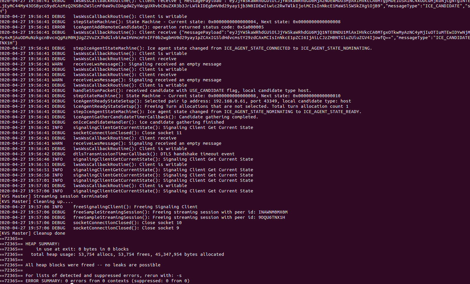 Memory keep increasing with P2P · Issue #383 · awslabs/amazon-kinesis-video-streams-webrtc-sdk-c ...