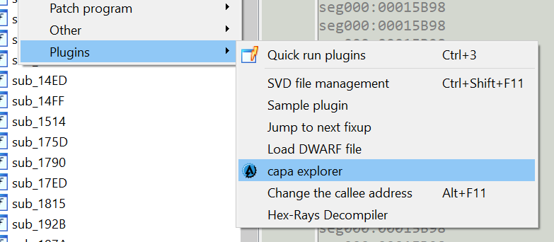 explorer: add icon to edit>plugins entry · Issue #275 · mandiant/capa · GitHub