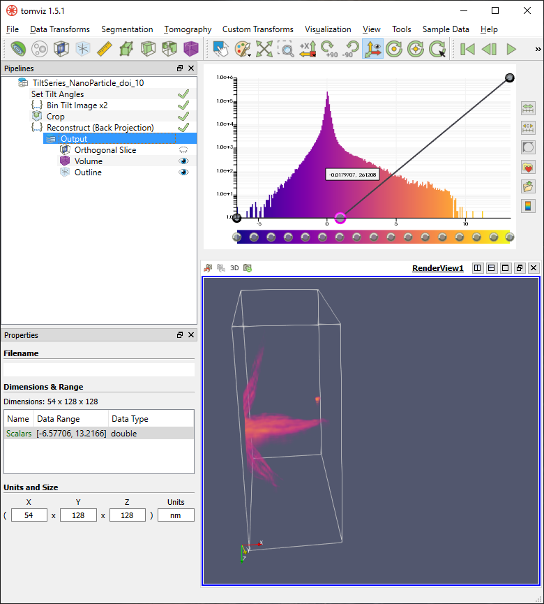 Weighted Backprojection size incorrectly calculated · Issue #1823 · OpenChemistry/tomviz · GitHub