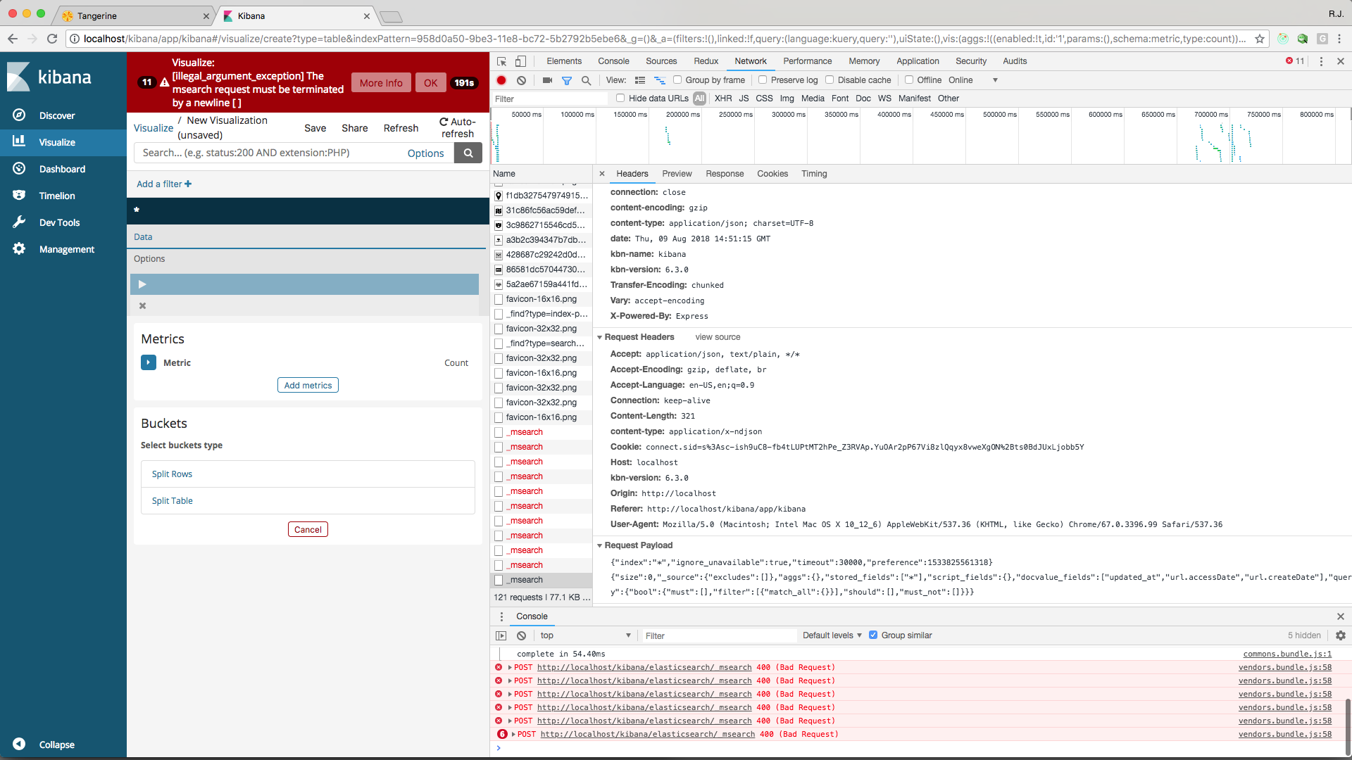 When Kibana is behind reverse proxy, makes requests to elasticsearch that respond with `The ...