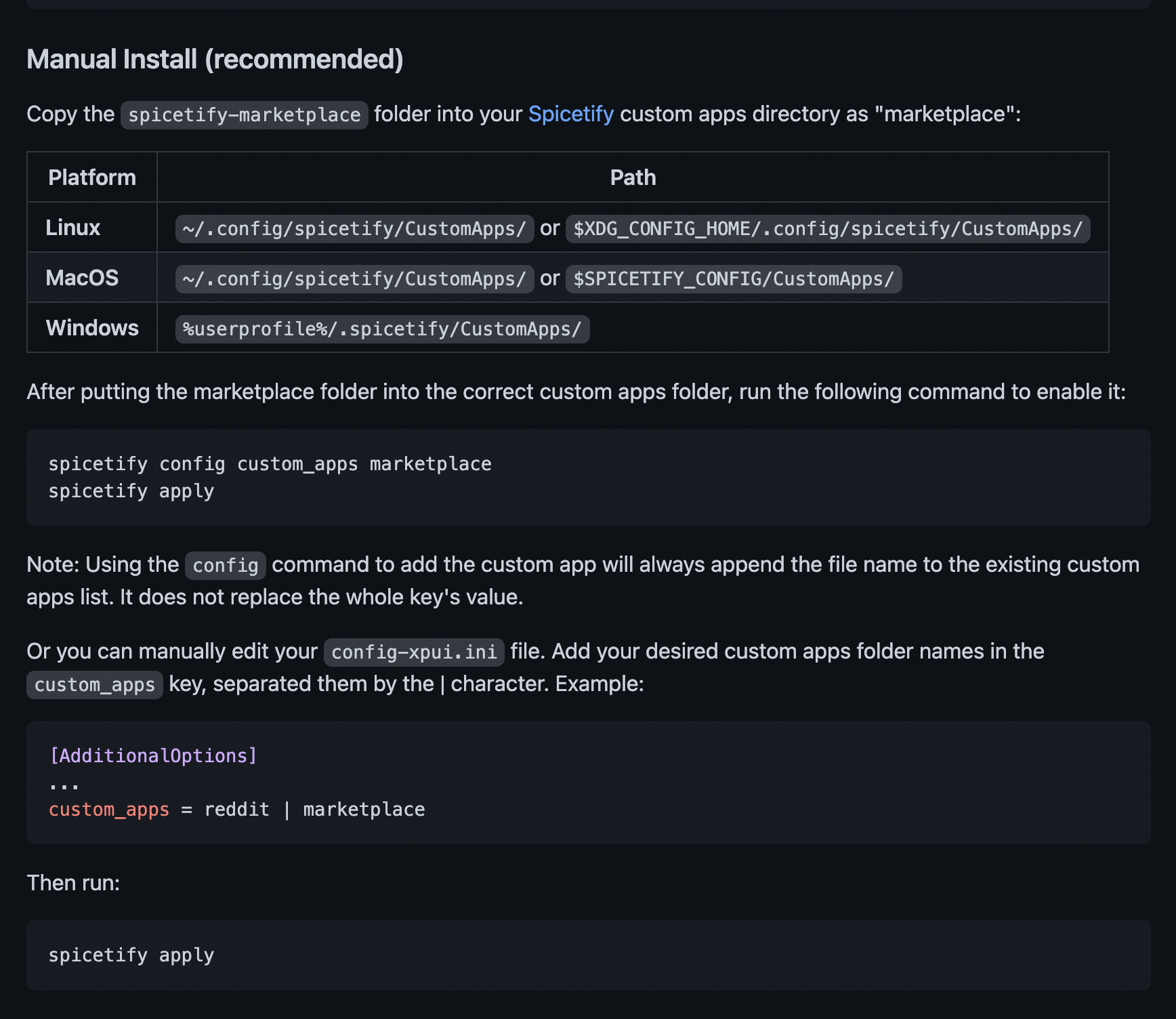 Specify where to download from in the README · Issue #236 · spicetify ...