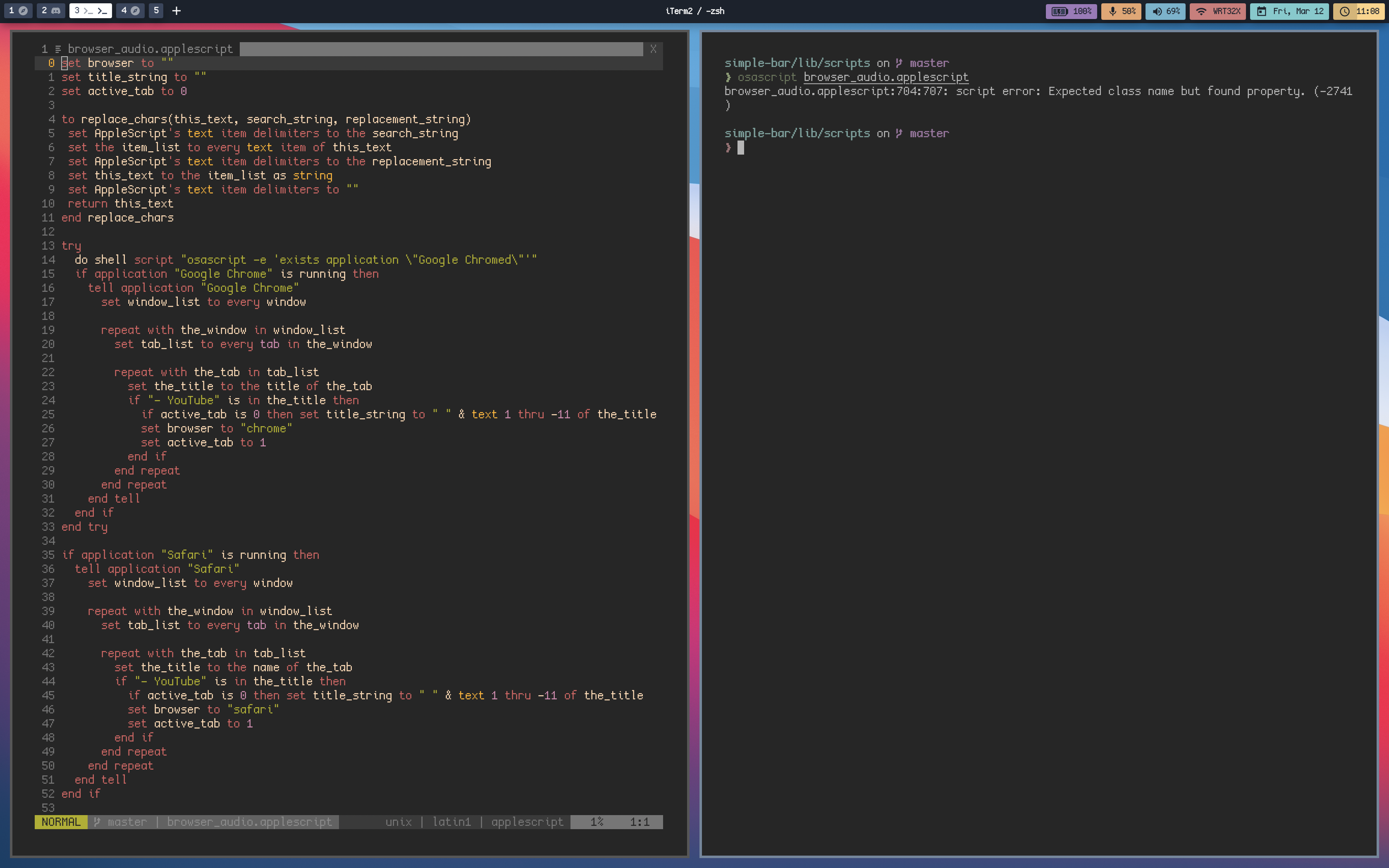 Error While Executing Browseraudioapplescript · Issue 115 · Jean Tinlandsimple Bar · Github