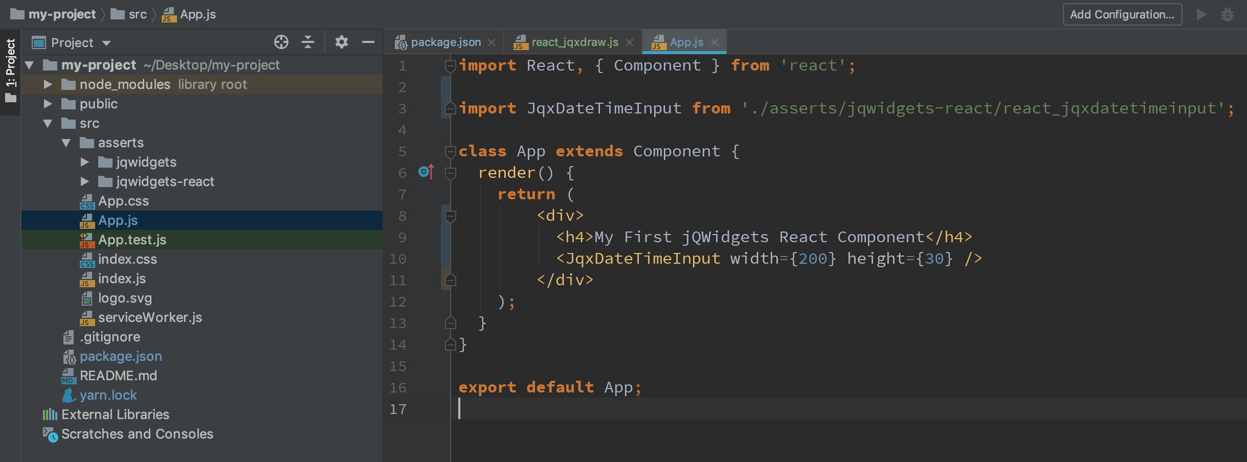 how to use this component in antd design pro ? · Issue #28 · jqwidgets/jQWidgets · GitHub
