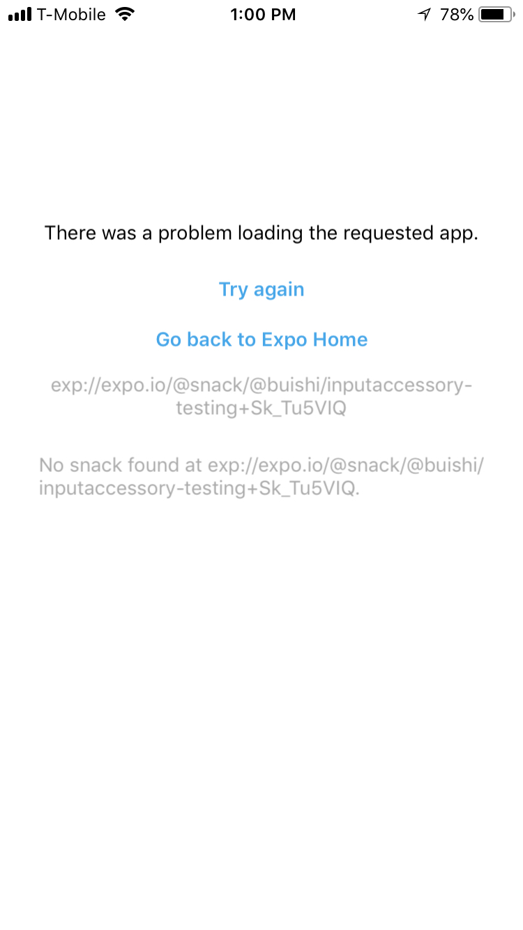 Snack There Was A Problem Loading The Requested App · Issue 2118 · Expoexpo · Github