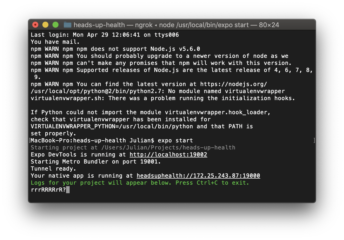 Shortcut keys no longer work · Issue #539 · expo/expo-cli · GitHub