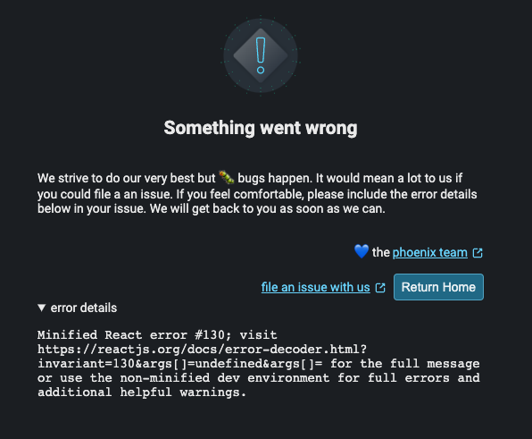 [BUG] application crashes when opening point details sidebar · Issue #970 · Arize-ai/phoenix ...