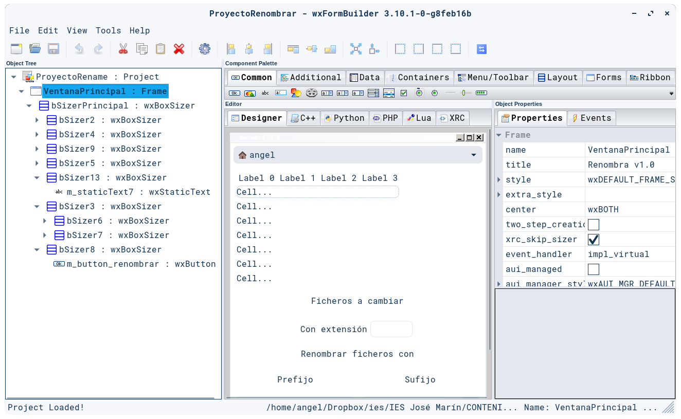 GitHub - angeloide78/renombra: Aplicación gráfica para renombrar de forma masiva ficheros en un ...
