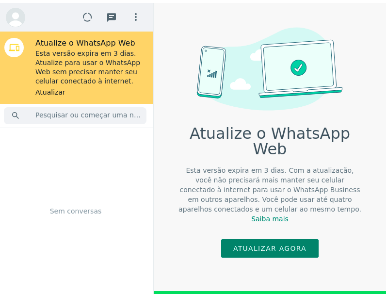 New version and advertise from whatsapp to WppWeb · Issue #1307 ...
