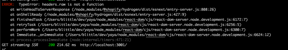 Hydrogen doesn't work with node 18 · Issue #1228 · Shopify/hydrogen-v1 ...