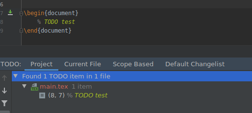 TODO is not recognized · Issue #1063 · Hannah-Sten/TeXiFy-IDEA · GitHub