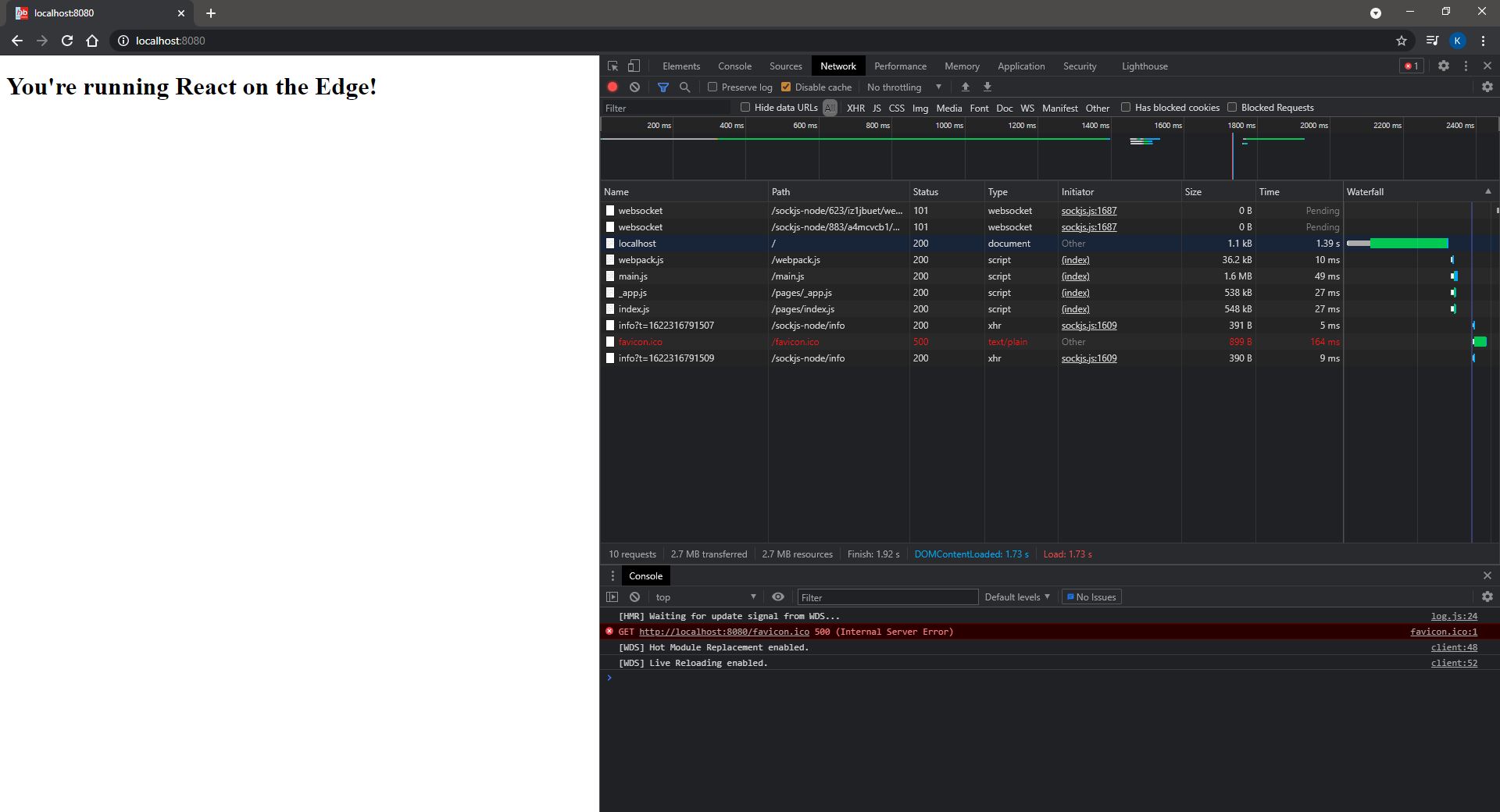 Failed to load resource: the server responded with a status of 500 () · Issue #155 · flareact ...