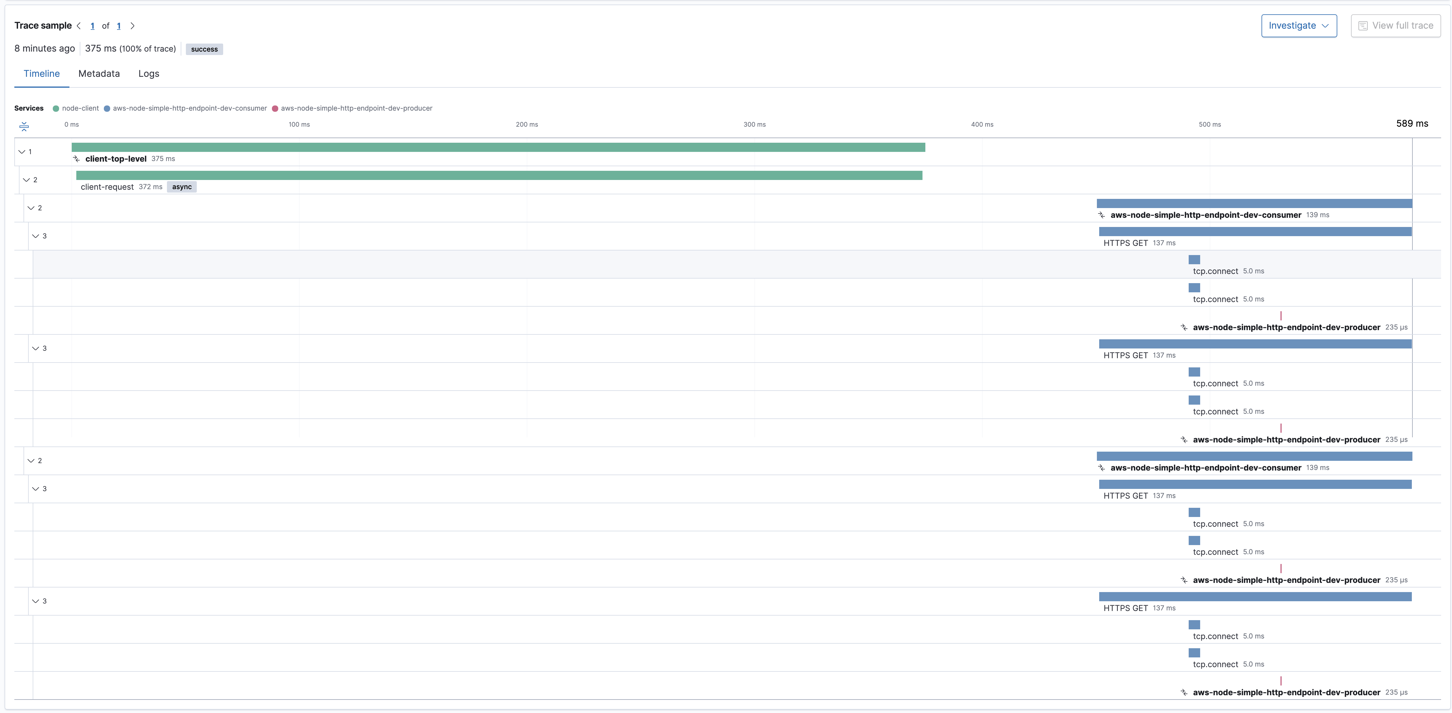 [APM] Broken traces view when mixing OpenTelemetry and Elastic APM ...