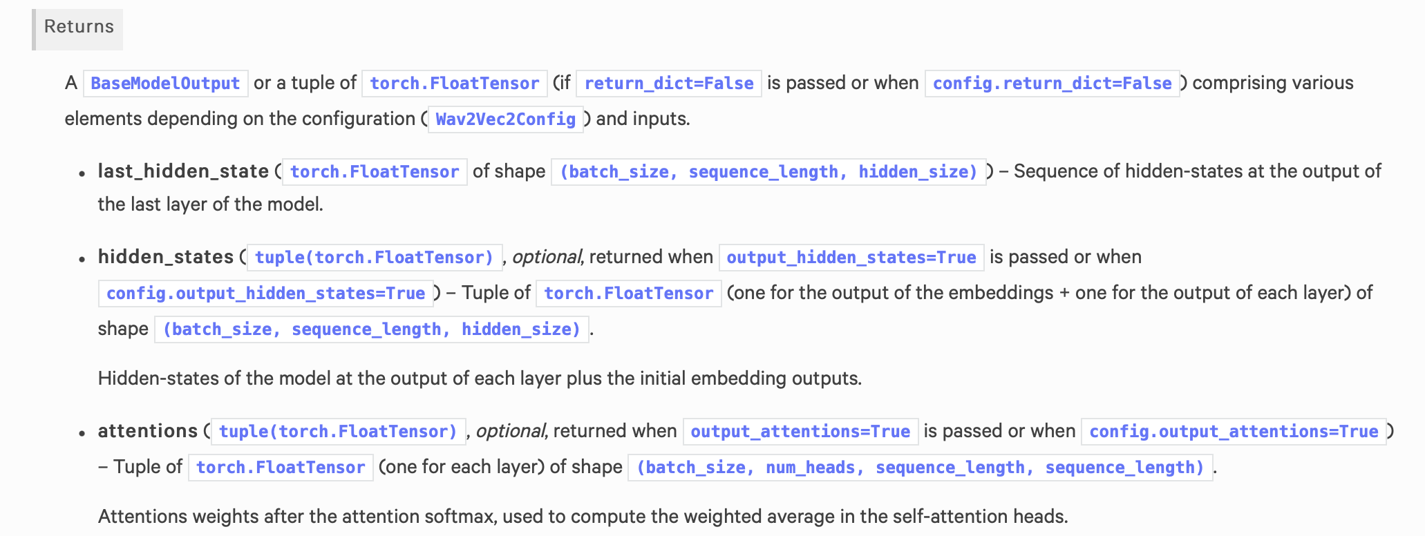 Wav2Vec2ForCTC is not BaseModelOutput · Issue #13326 · huggingface/transformers · GitHub