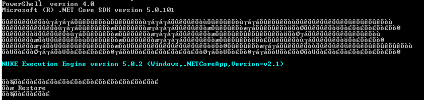Strange characters in console · Issue #643 · nuke-build/nuke · GitHub
