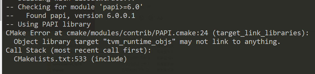 [Bug] Can't build with PAPI · Issue #10800 · apache/tvm · GitHub