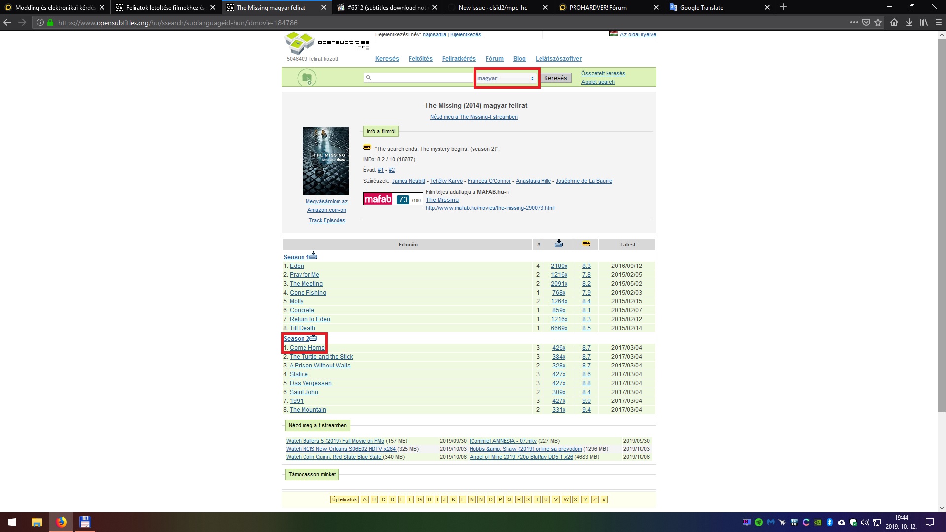 [Bugreport] subtitles auto download not working · Issue #139 · clsid2/mpc-hc · GitHub