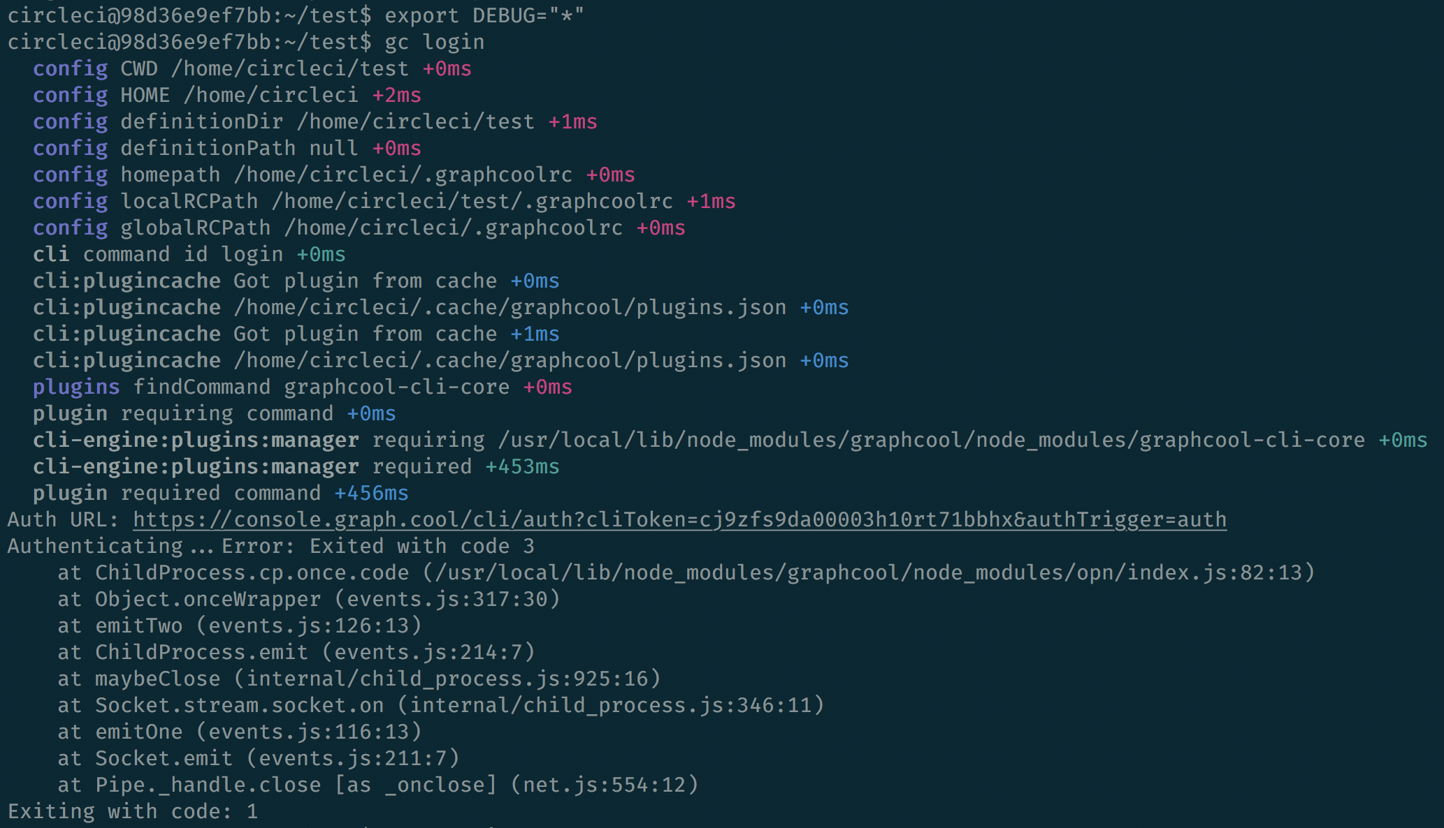 gc login doesn't work on CircleCI · Issue #1270 · prisma/prisma1 · GitHub