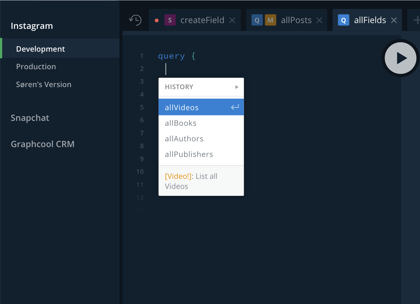 Multi endpoint workflows · Issue #238 · graphql/graphql-playground · GitHub