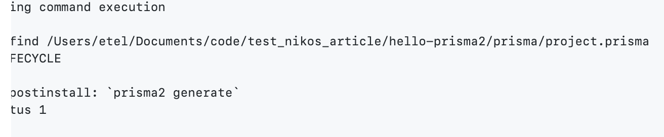 When running the Prisma2 tutorial · Issue #526 · prisma/prisma · GitHub