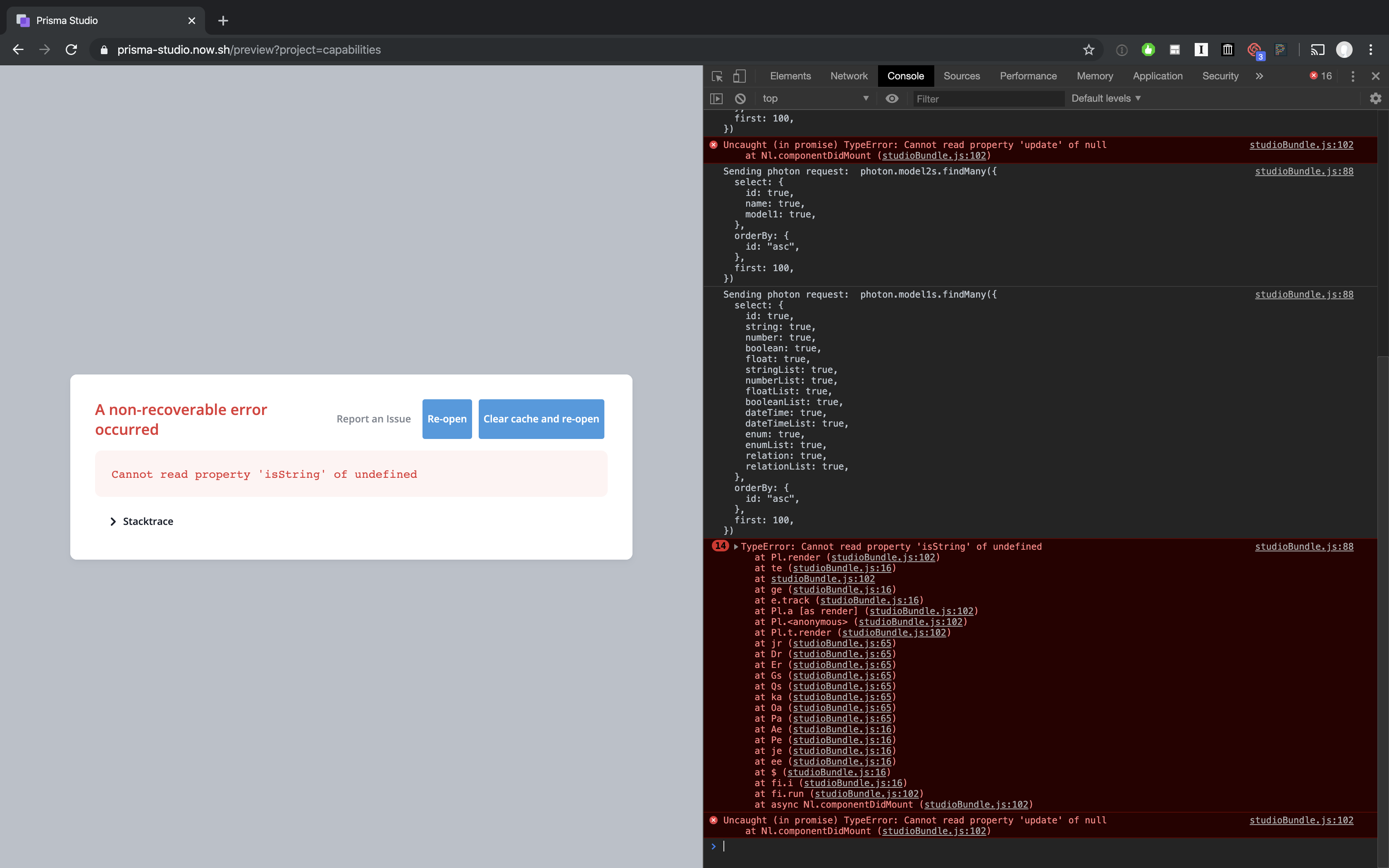 Cannot read property 'isString' of undefined · Issue #267 · prisma ...