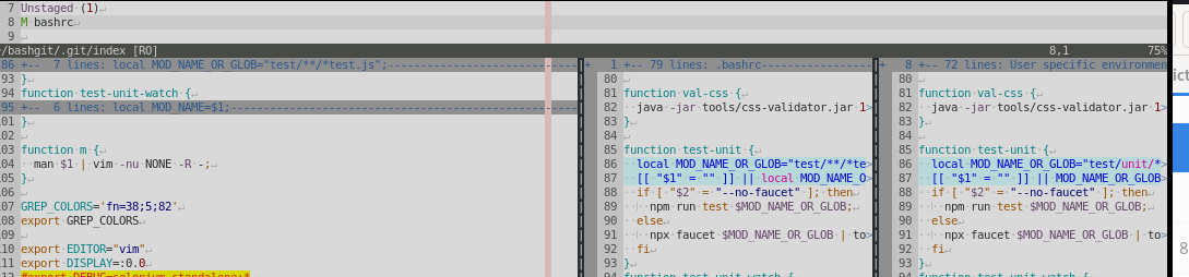 dv splits a window, when another vim-diff split already exists · Issue #1452 · tpope/vim ...