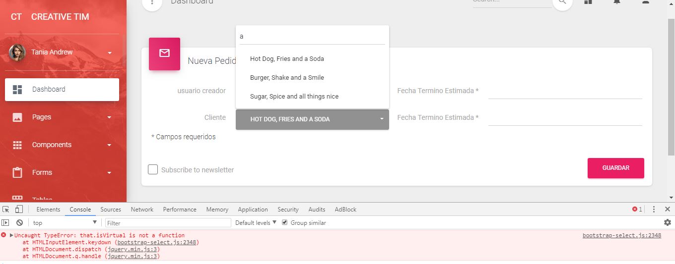 Cannot read property 'options' of undefined · Issue #1085 · snapappointments/bootstrap-select ...