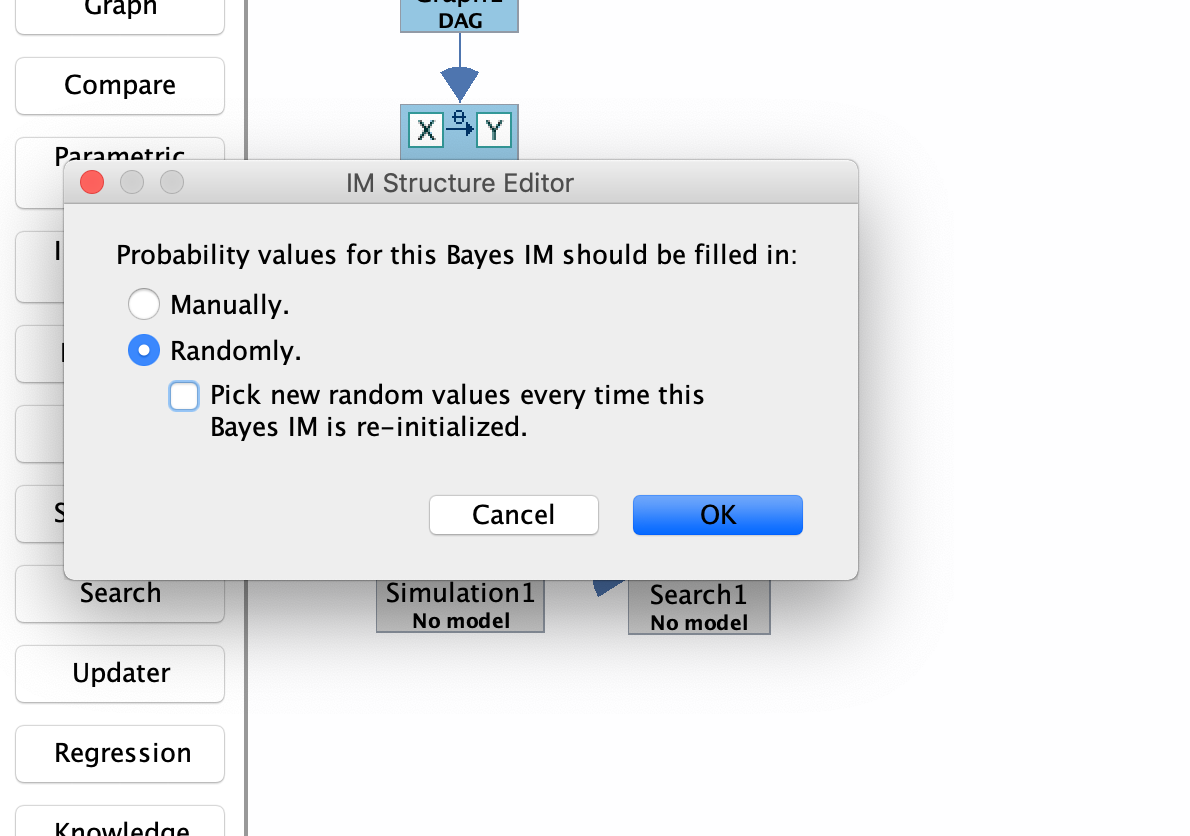 Unchecking "Pick new random values" box in Bayes IM does not work · Issue #1063 · cmu-phil ...