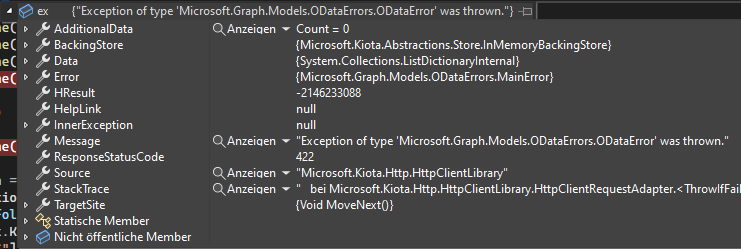 Patching Extensions Results In Odataerror In Sdk V5 · Issue 1723 · Microsoftgraph Msgraph Sdk