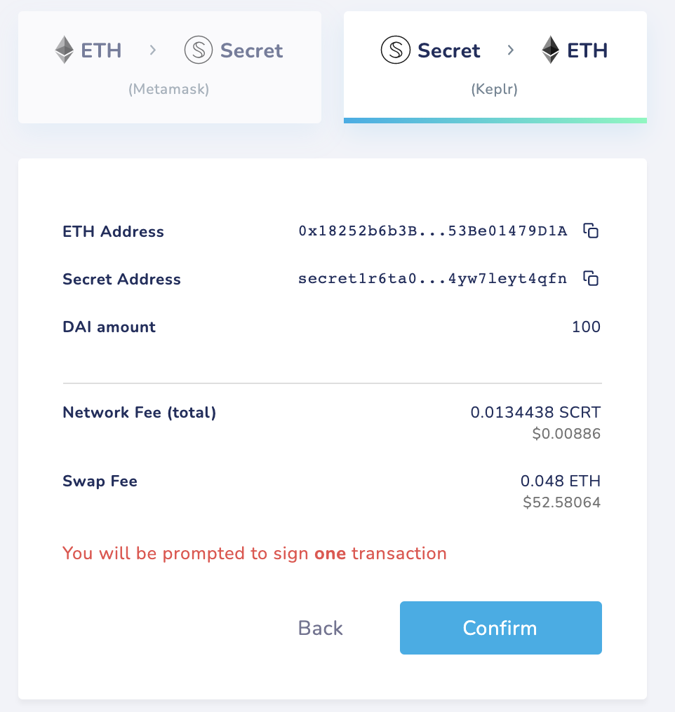 Showing swap fees denominated in asset being swapped · Issue #19 · scrtlabs ...
